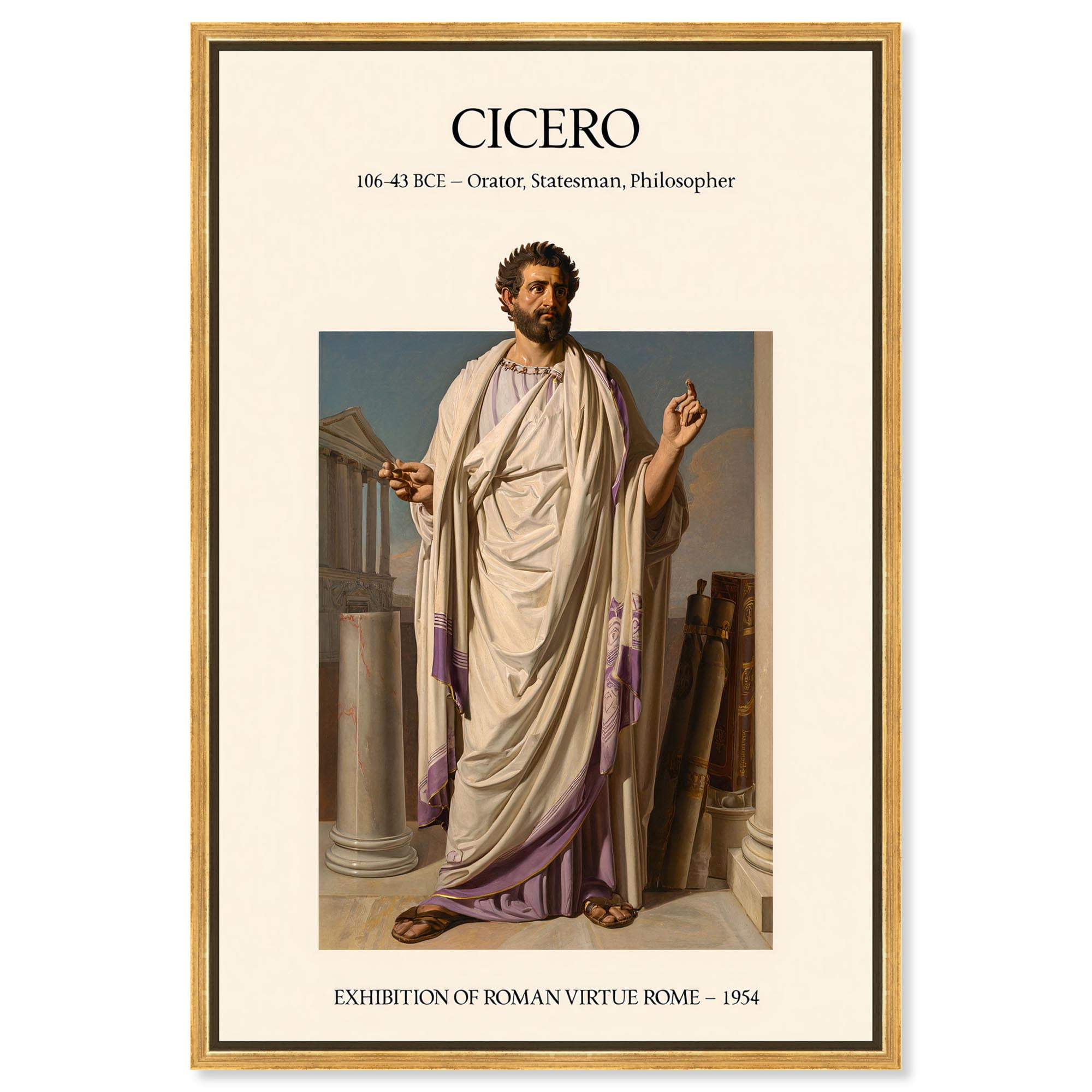 Visual Representation of Cicero Canvas Classic Art Posters by Art ...