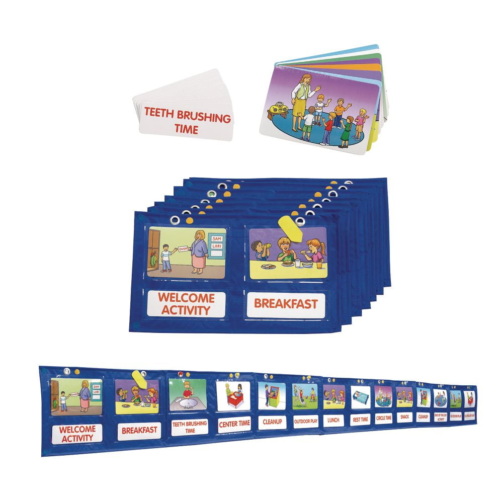 Visual Schedule - 74 Pieces - Walmart.com