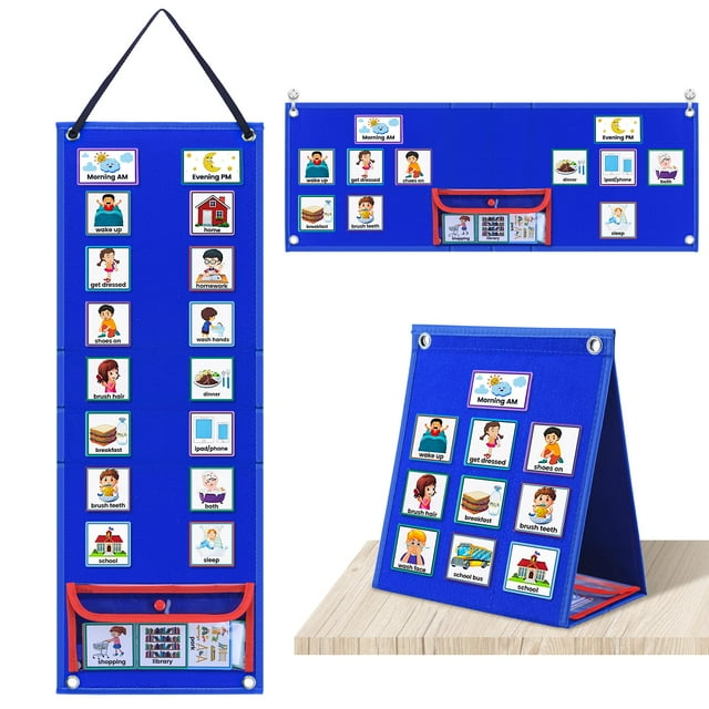 Visual Schedule Chart for Kids,Daily Chore/Responsibility Routine Chart ...