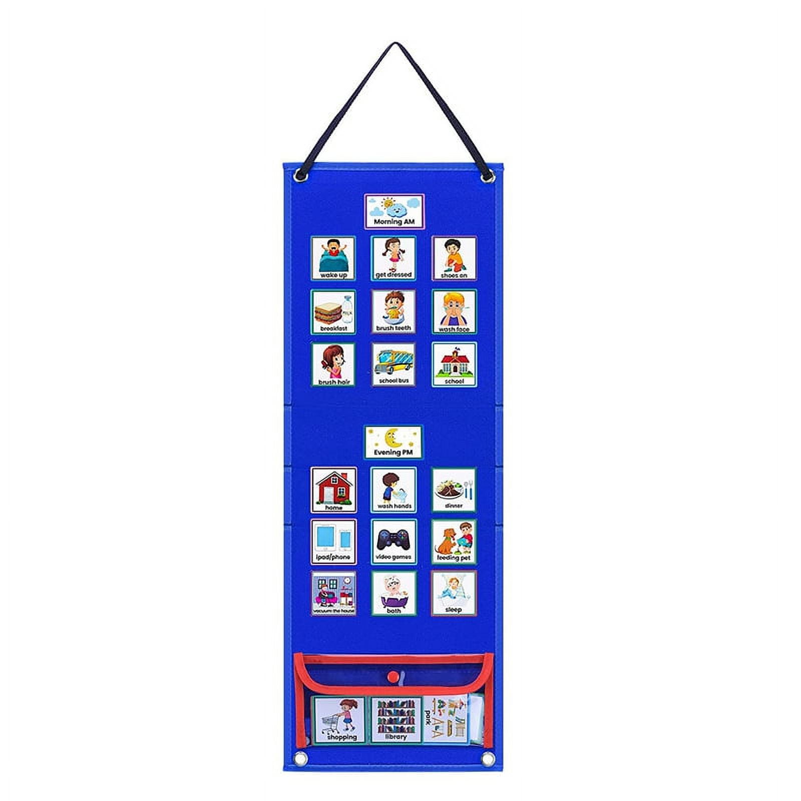 Visual Schedule for Kids Daily Routine Chart with 70 Cards Calendar ...