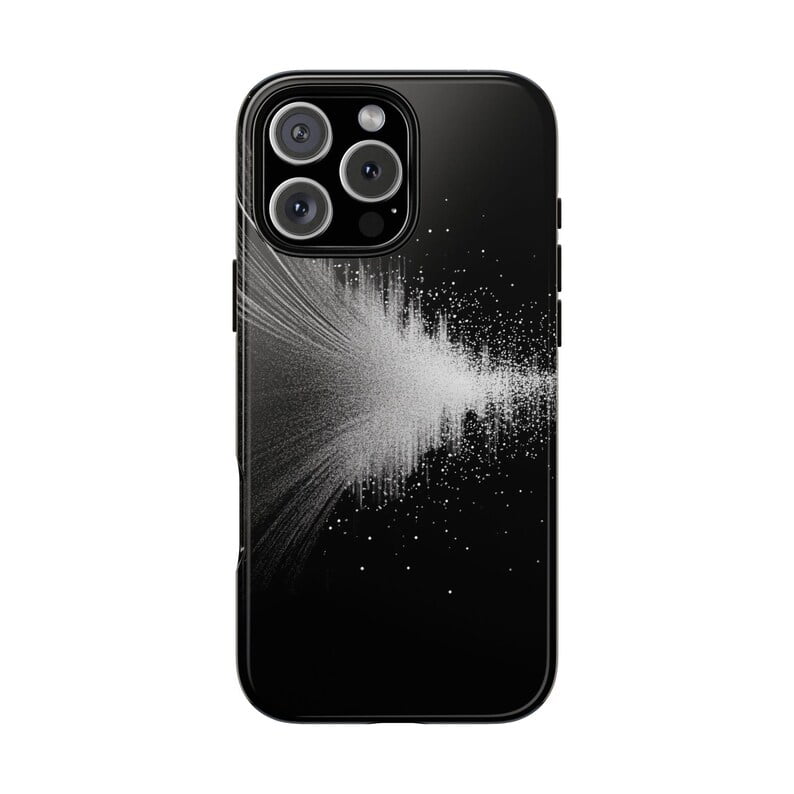 Visual Sound Wave Ripple Particle Audio Graph Aesthetic Phone Case with ...