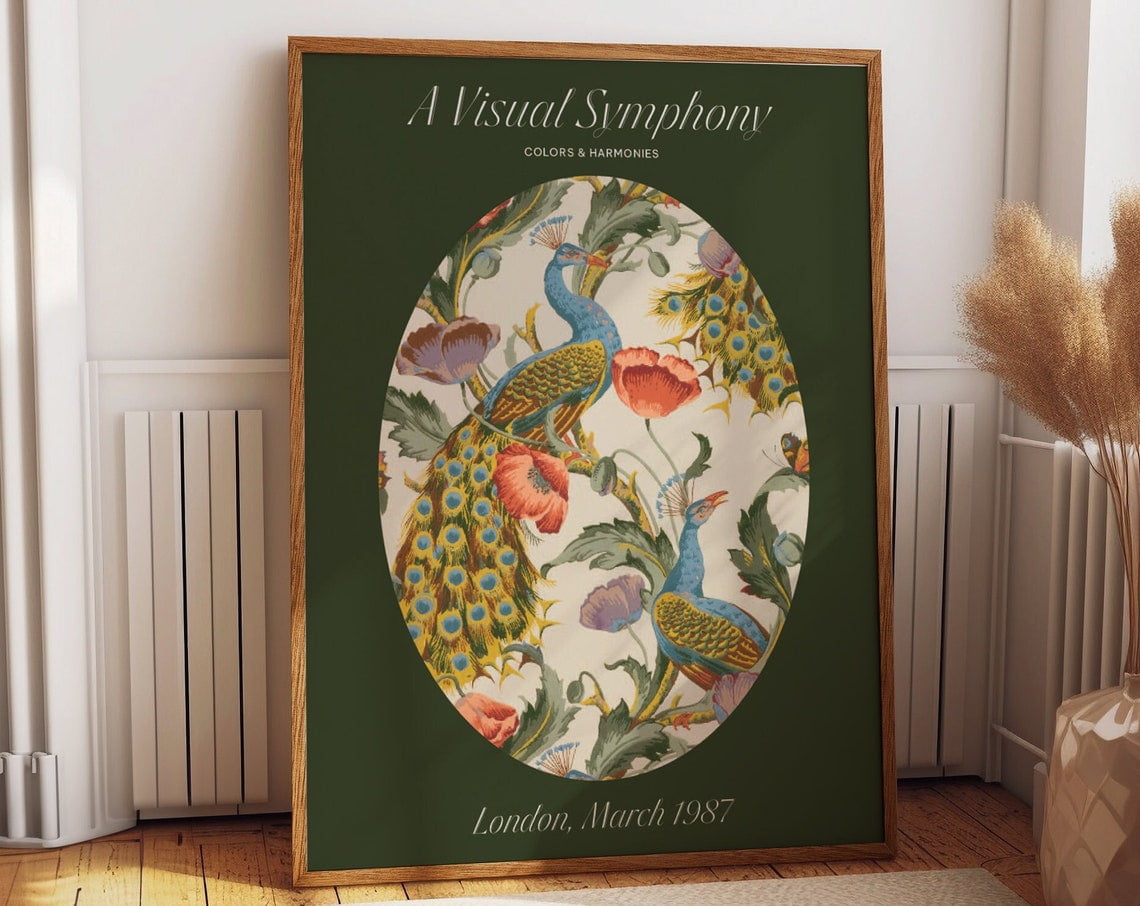 A Visual Symphony Exhibition Poster – Colors And Harmonies 1987 Wall ...