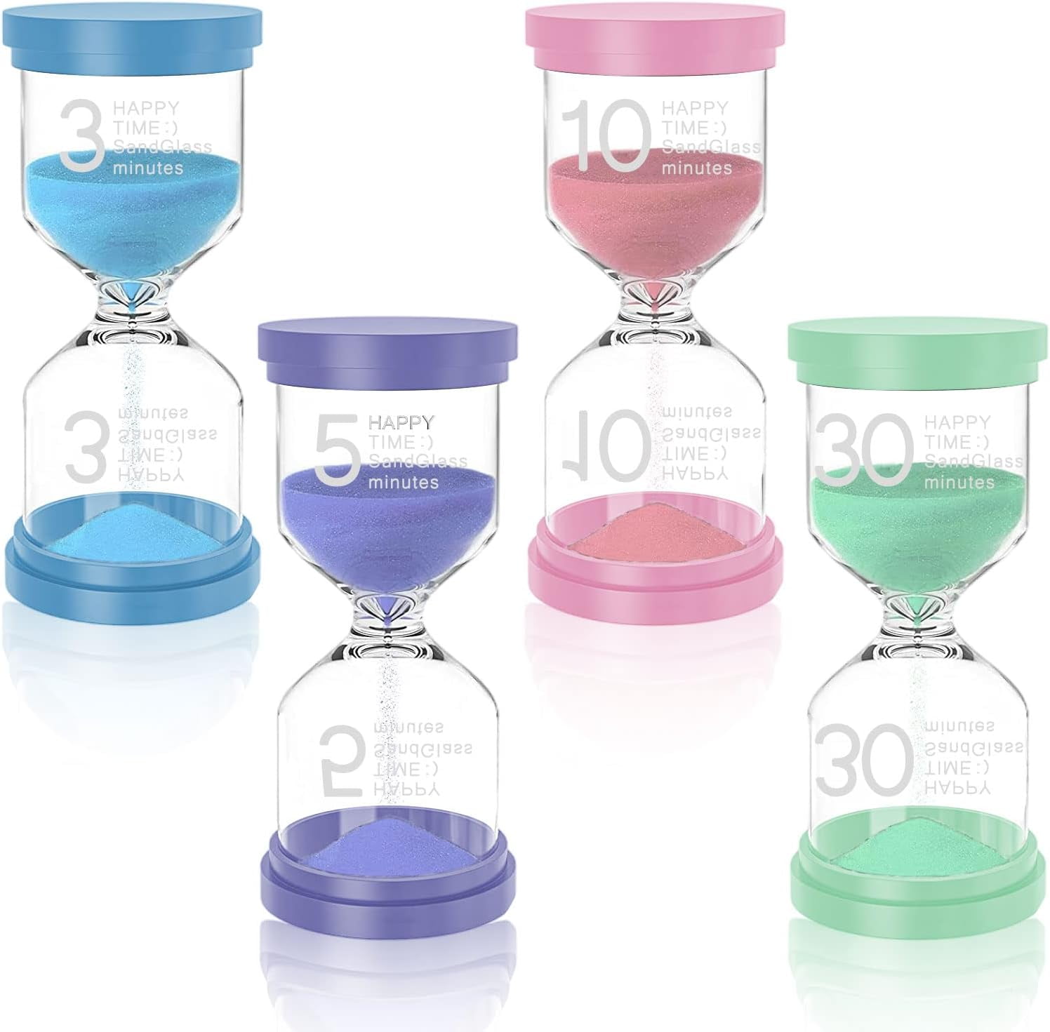 Visual Time Management Assistant, Colorful Sand Timer With Protective ...