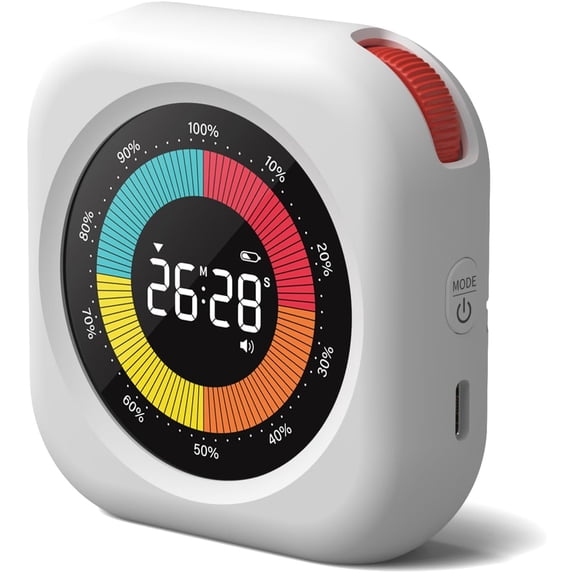 Visual Timer for , 10 Hours Countdown/Up, with , 3 Volume Levels, 3 ...