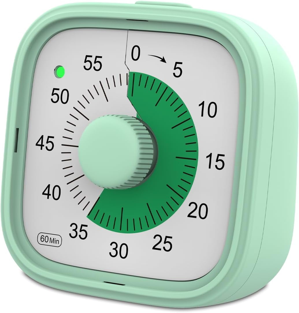 Visual Timer, 60-Minute Countdown Timer for Kids, Toddler, Autism, ADHD ...