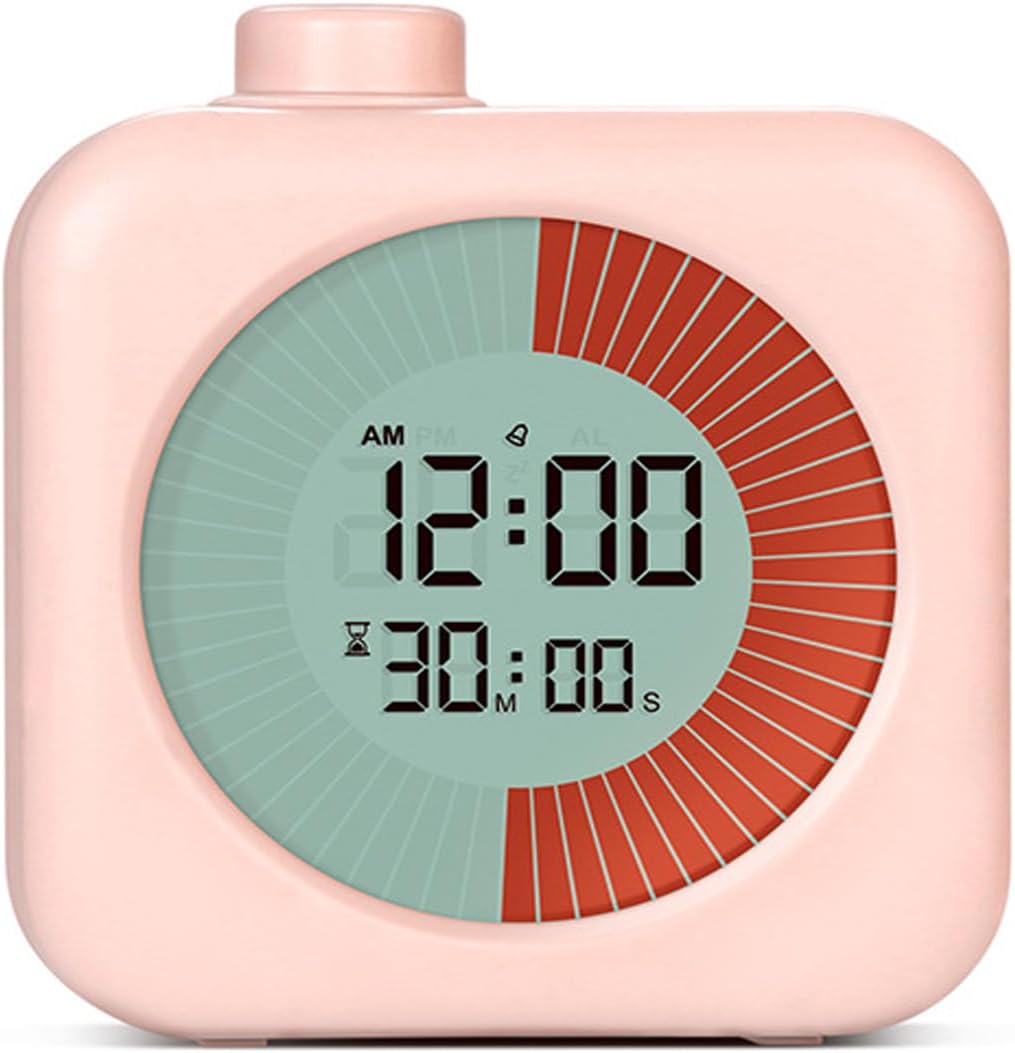 Visual Timer Digital Alarm Clock, LCD Display 60 Minute Timer, Vintage ...