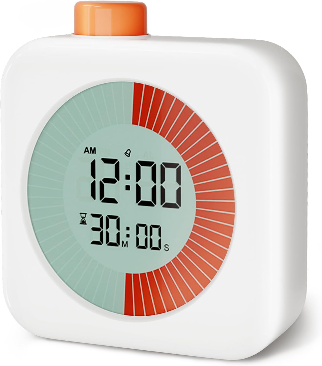 Visual Timer Digital Alarm Clock, LCD Display 60 Minute Timer, Vintage ...