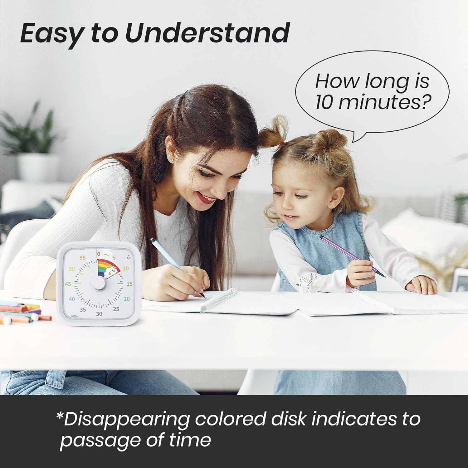 Visual Timer, Dinosaur Disk 60 Minute Countdown Timer with Night Light ...