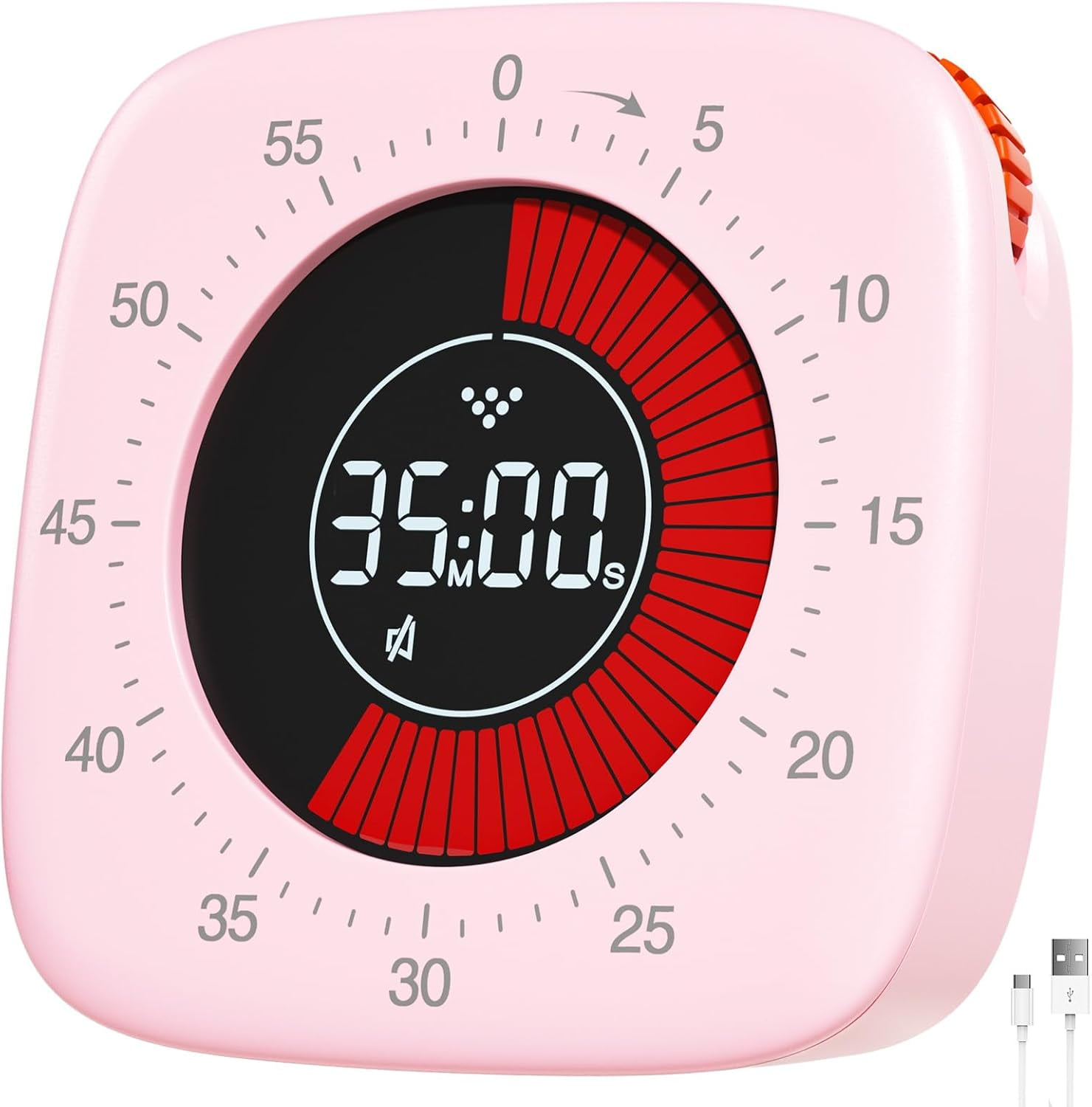 Visual Timer For Kids: Rechargeable Digital Timer 60 Minute Classroom ...