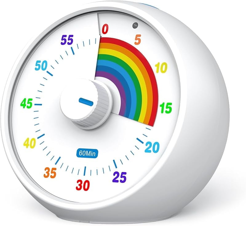 Visual Timer for Kids, 60-Minute Countdown Timer for Classroom Office ...