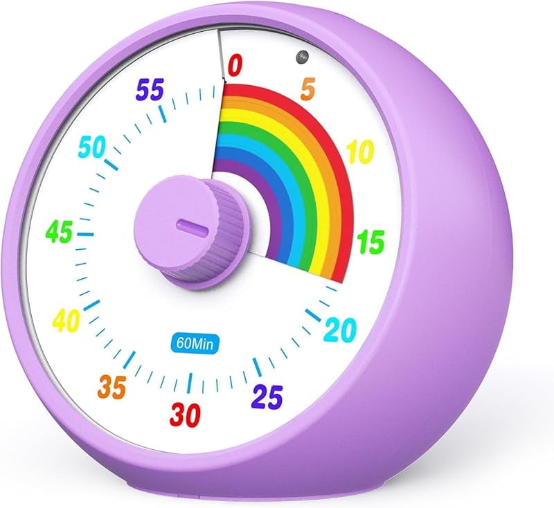 Visual Timer for Kids, 60-Minute Countdown Timer for Classroom Office ...