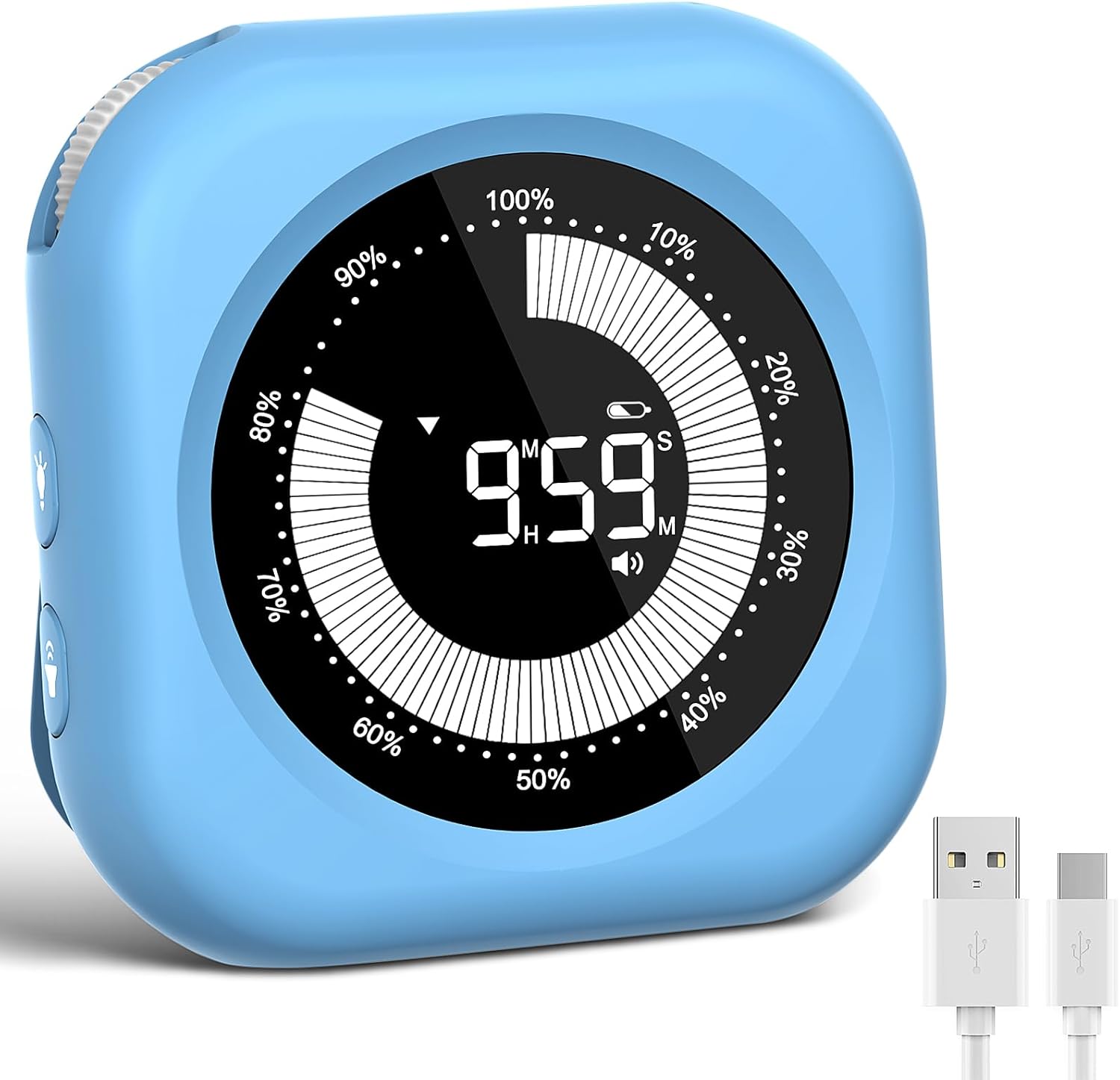 Visual Timer for Kids Rechargeable, 10-Hour Digital Timer Magnetic ...