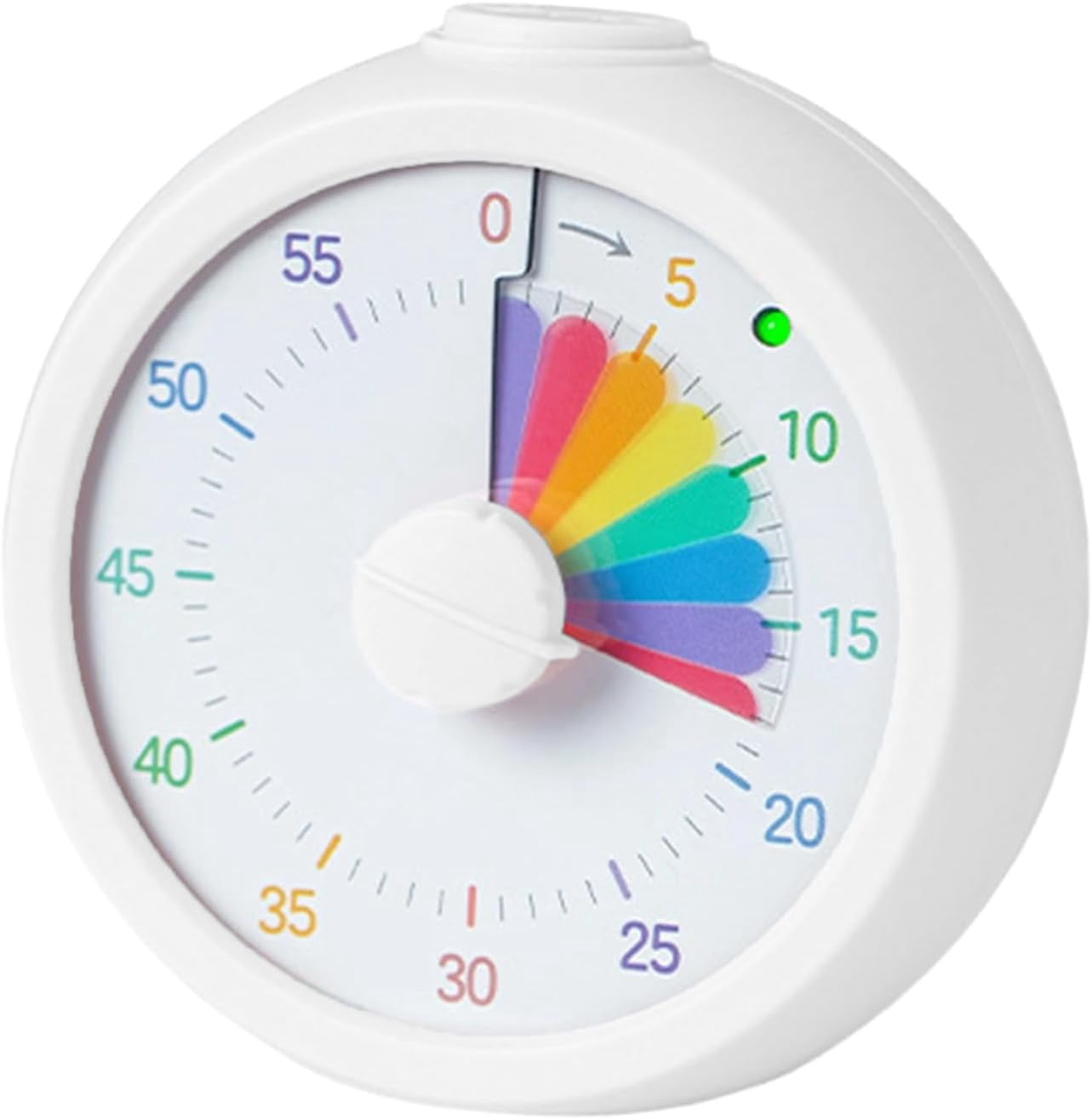 Visual Timer for Kids - Silent Rainbow Countdown Clock with Flashing ...