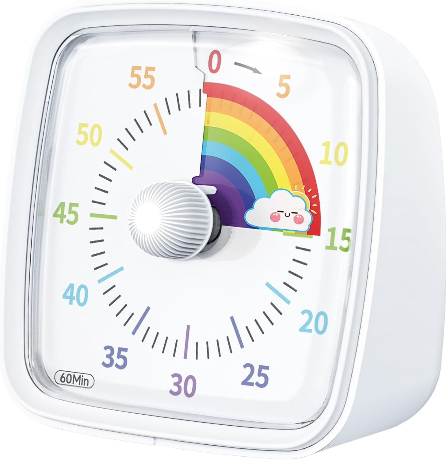 Visual Timer with Night Light, 60-Minute Countdown Timer for Kids and ...