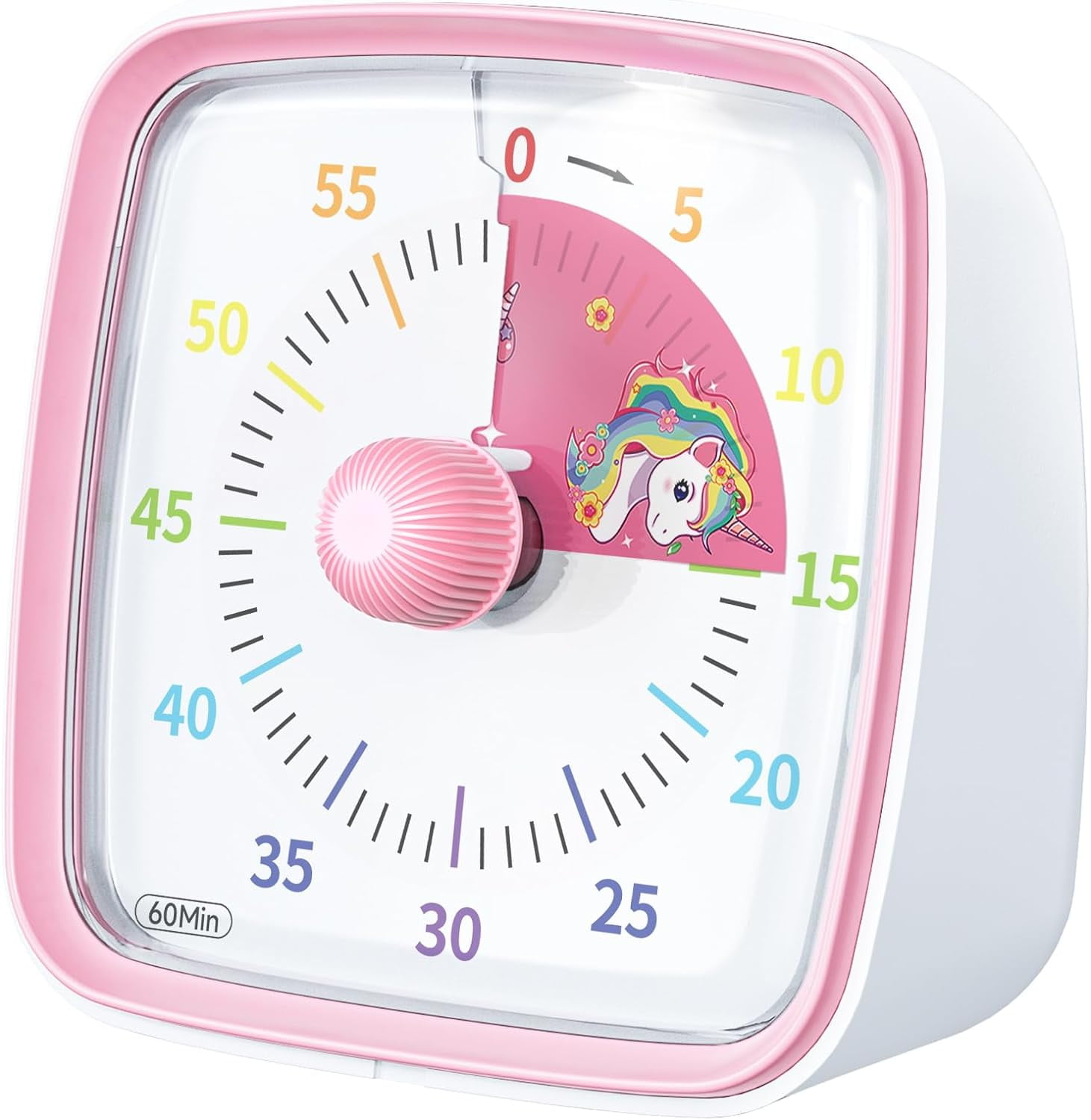 Visual Timer with Night Light for Kids and Adults, 60-Minute Countdown ...