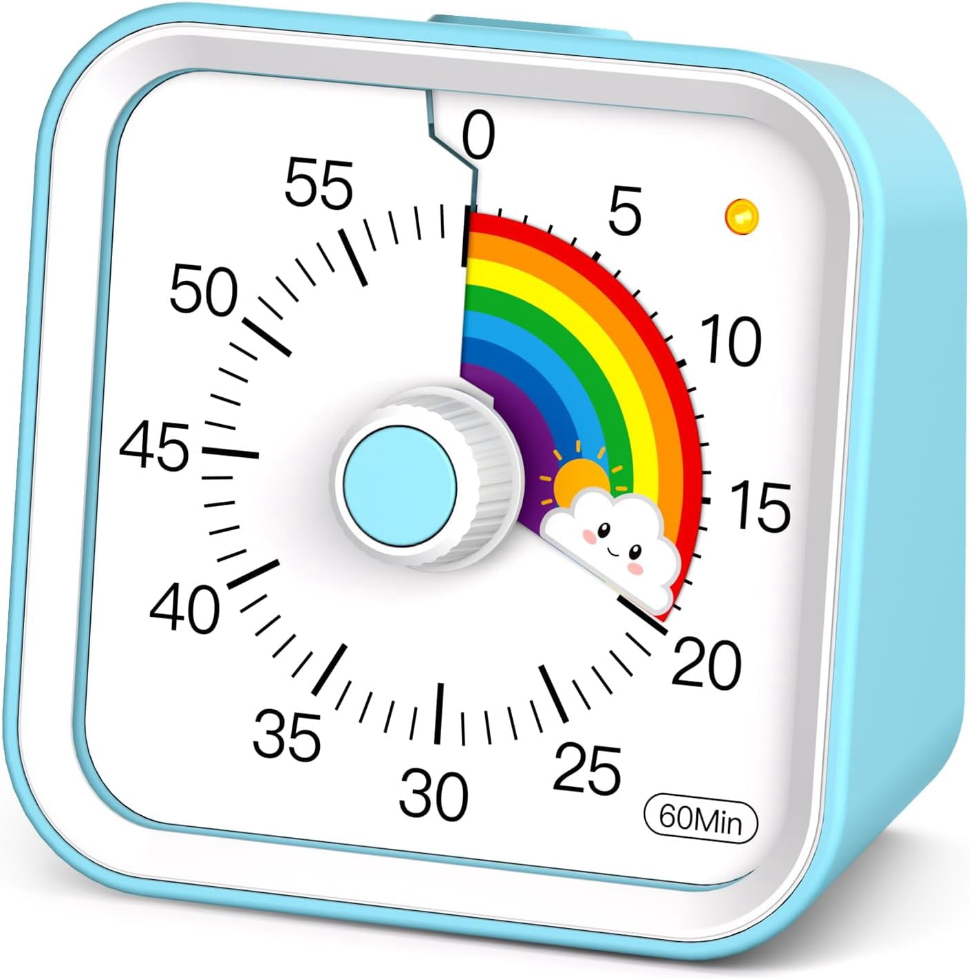 Visual Timer for with Pause Function, Cute Silent Timer with Rainbow ...