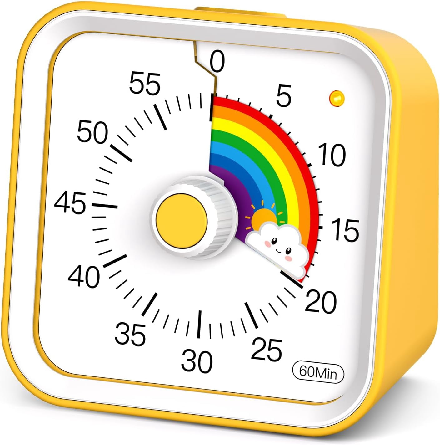 Visual Timer for with Pause Function, Cute Silent Timer with Rainbow ...