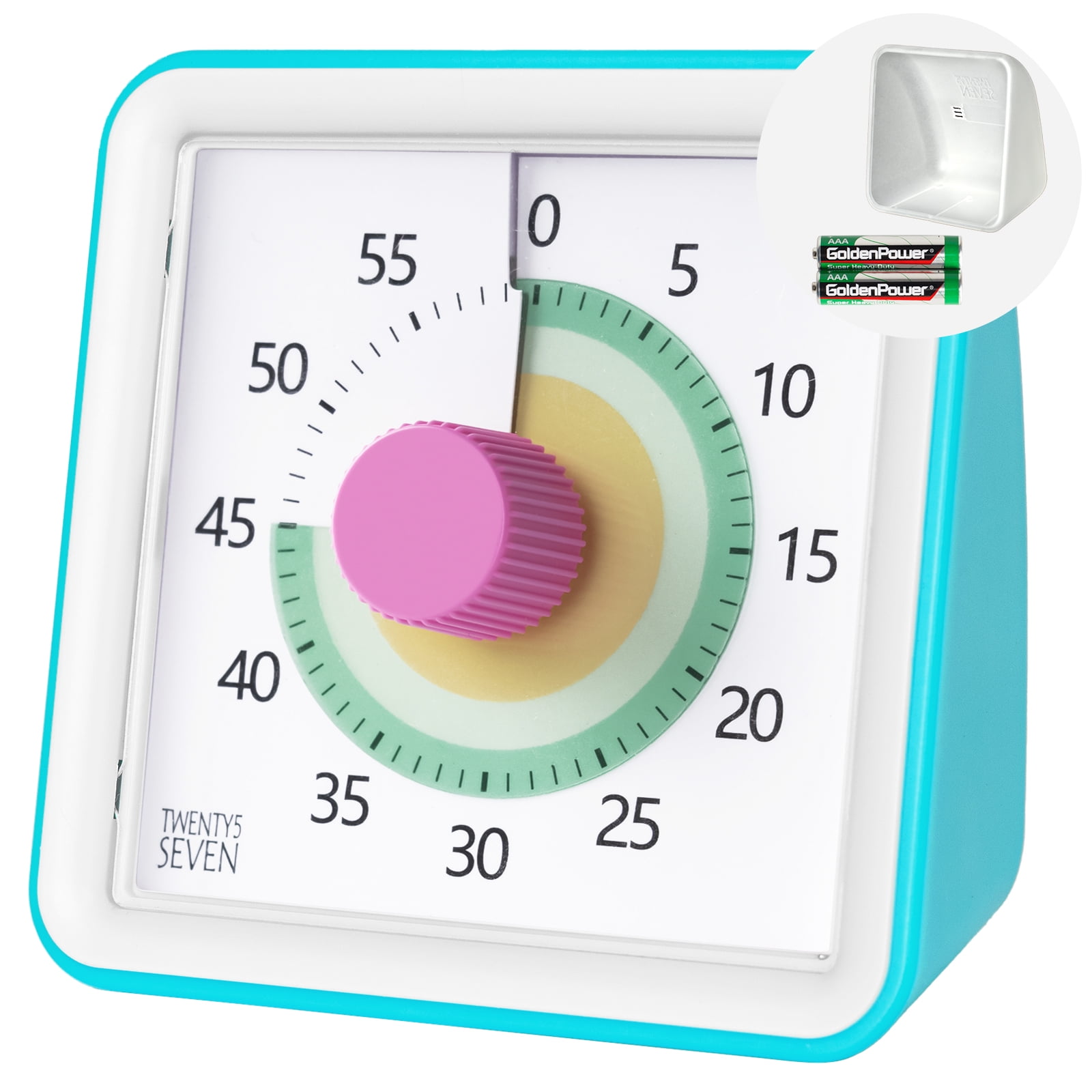 TWENTY5 SEVEN Visual Timer, 60-Minute Countdown for Kids Autism ADHD ...