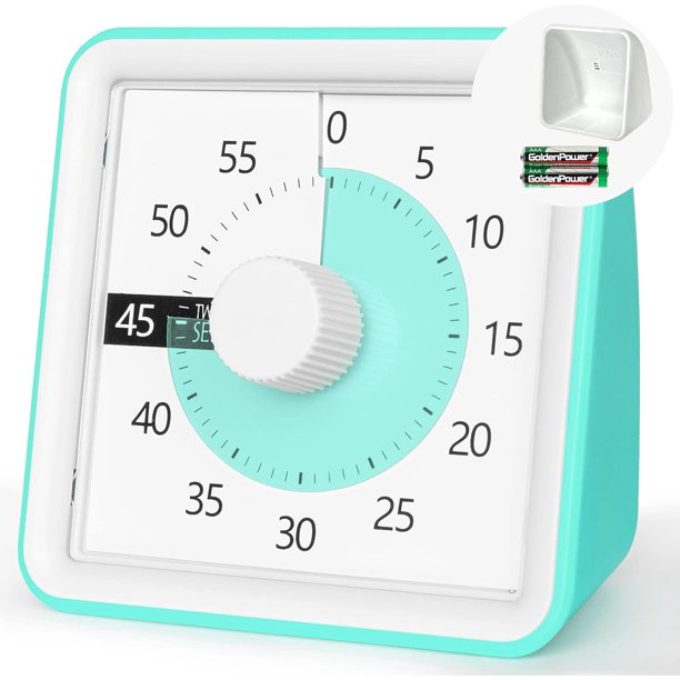Visual Timer with Protective Case, 60-Minute Countdown Timer for Kids ...