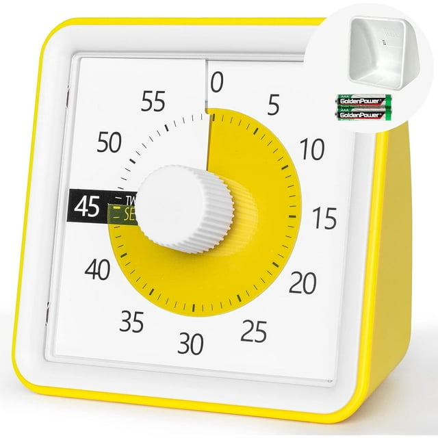 Visual Timer with Protective Case, 60-Minute Countdown Timer for Kids ...