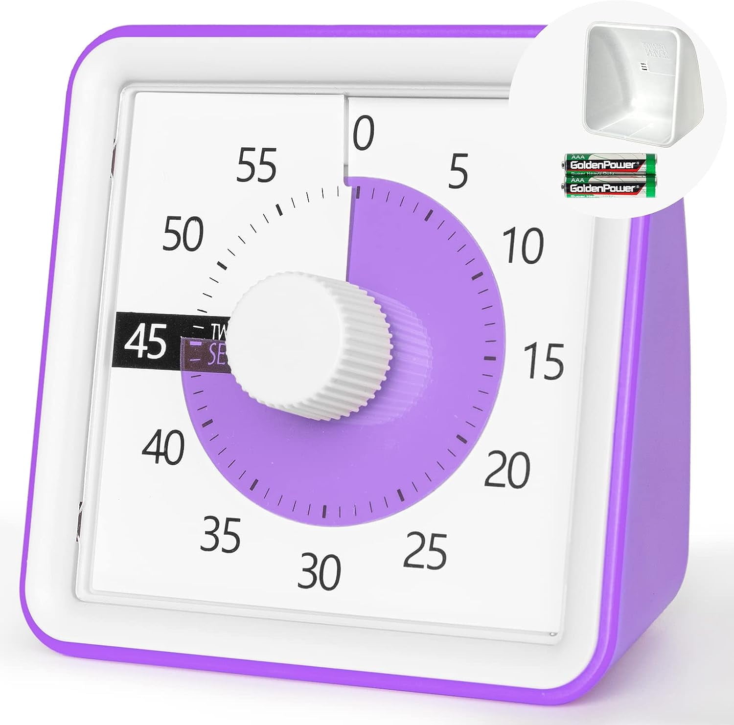 Visual Timer with Protective Case, 60-Minute Countdown Timer for Kids ...