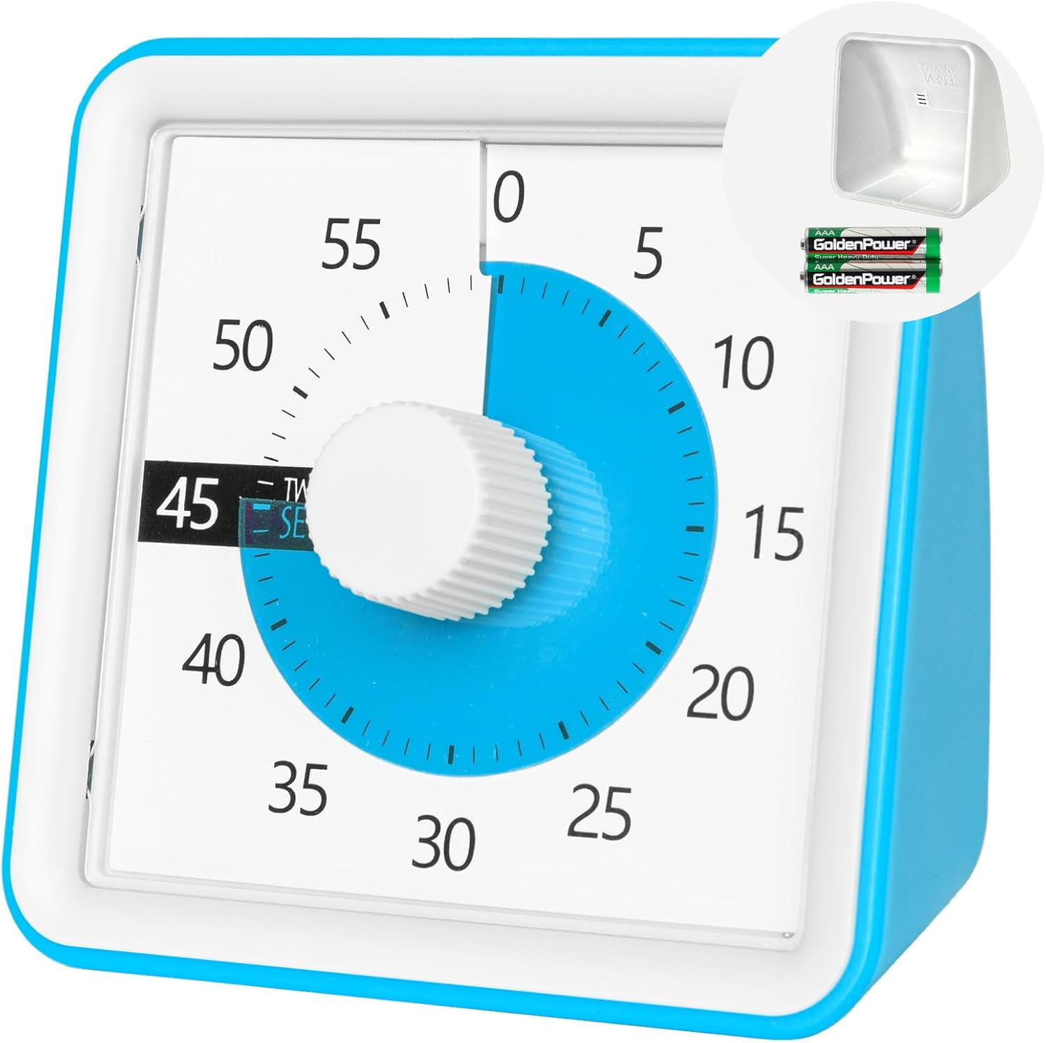 Visual Timer with Protective Case, 60-Minute Countdown Timer for Kids ...