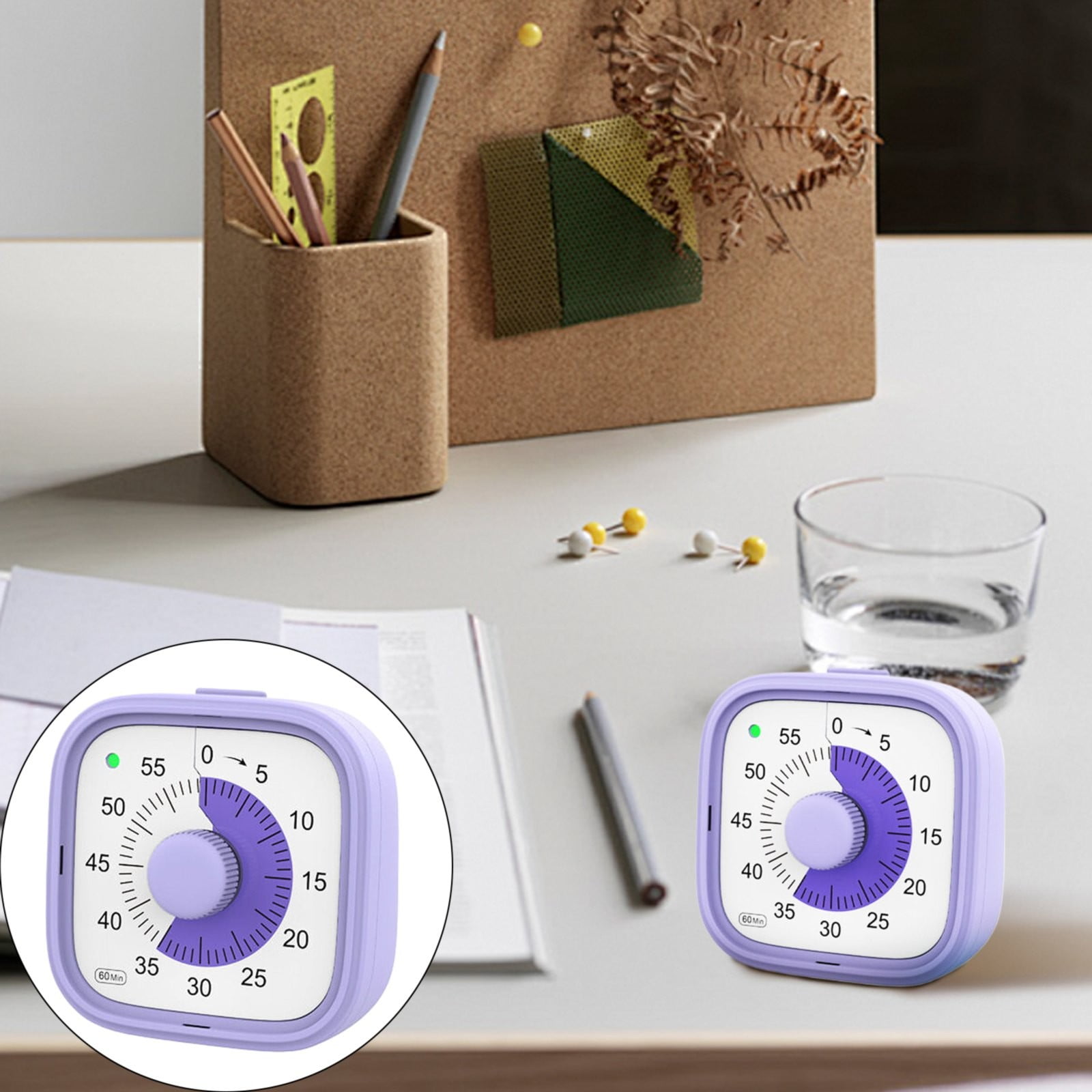 Visual Timer With Protective Case 60 Minute Countdown Timer For Kids ...