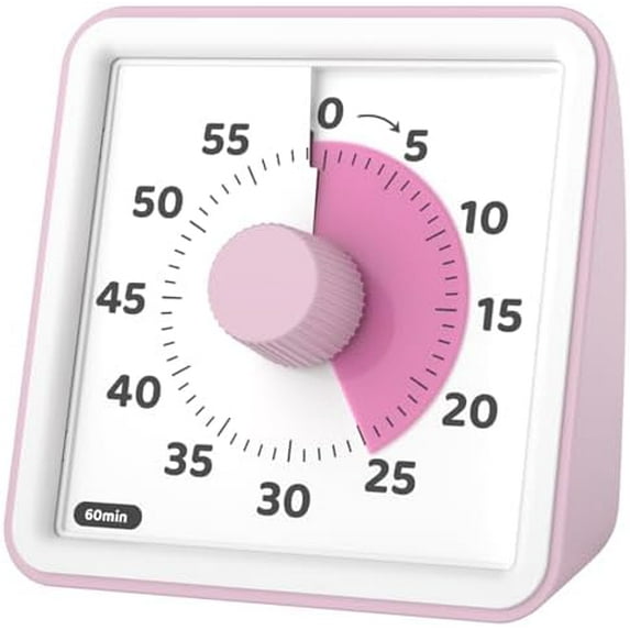Visual Timer for Kids, 60-Minute Countdown Timers for Classroom Office ...