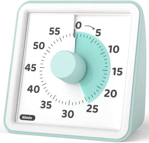 Visual Timer for Kids, 60-Minute Countdown Timers for Classroom Office ...