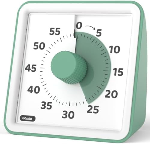Visual Timer for Kids, 60-Minute Countdown Timers for Classroom Office ...
