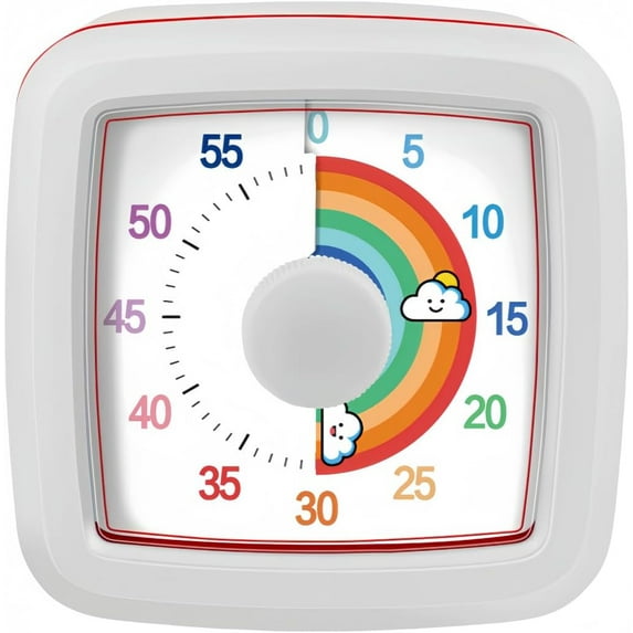 Visual Timer for Kids Adults, 60-Minute Countdown Timer for Classroom ...
