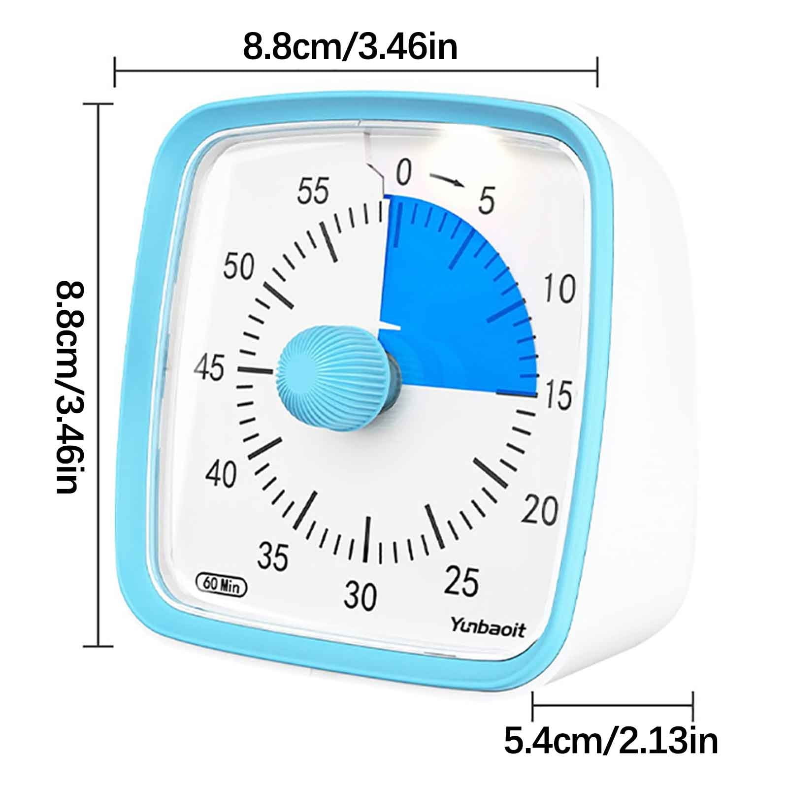 Visual Timer with Protective Case, Rainbow Disk 60 Minute Countdown ...
