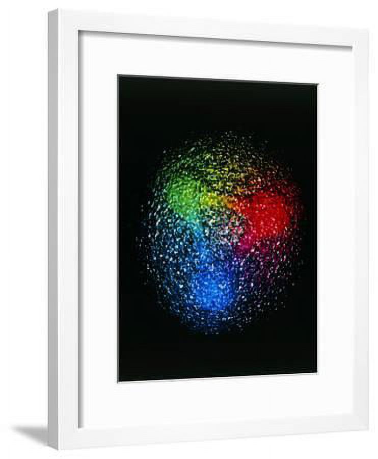 Visualisation of Quark Structure of Proton, Framed Art Print Wall Art ...