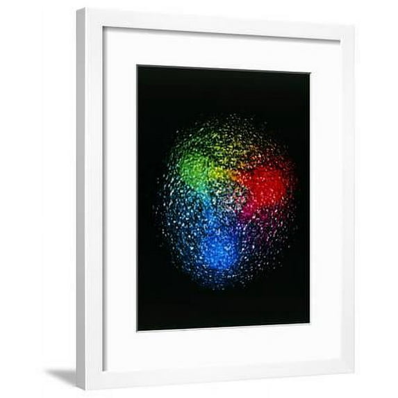 Visualisation of Quark Structure of Proton, Framed Art Print Wall Art ...