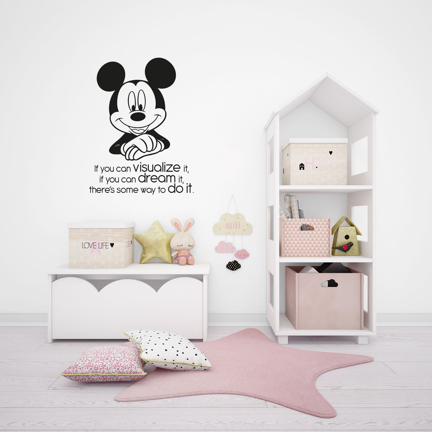 Visualize Cute Mouse Quote Kids Cartoon Quotes Wall Sticker Art Decal ...