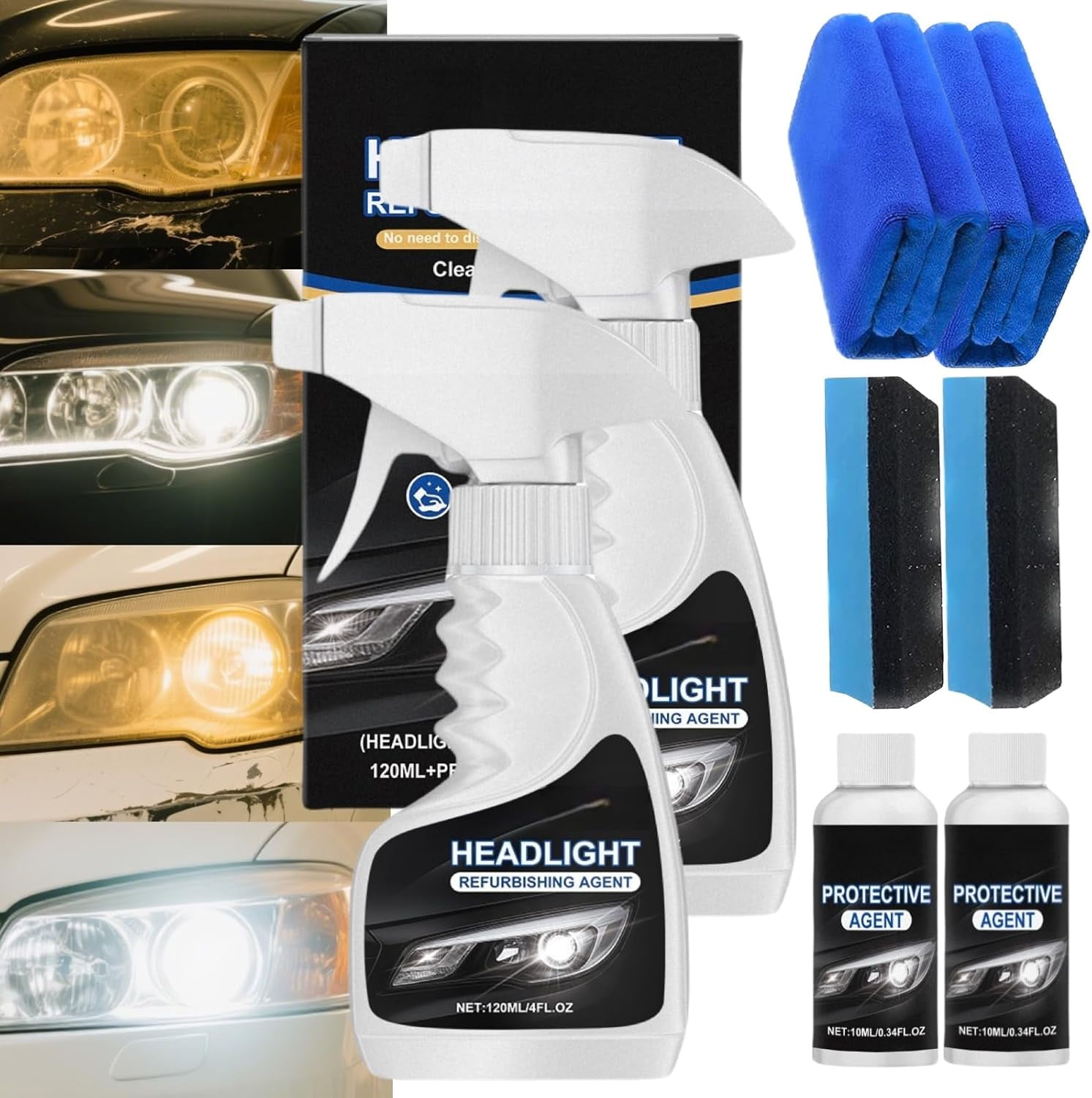 Visualizeh Headlight Restoration Spray, Visualizeh Automotive Headlamp ...