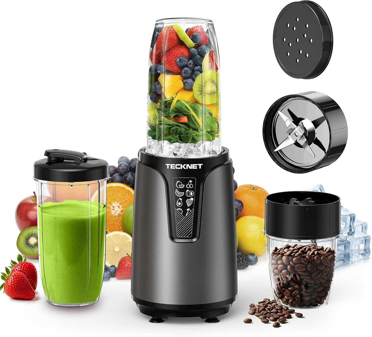 Visualz 1000W Bullet Blender for Smoothies, Small Nutri Blender for ...