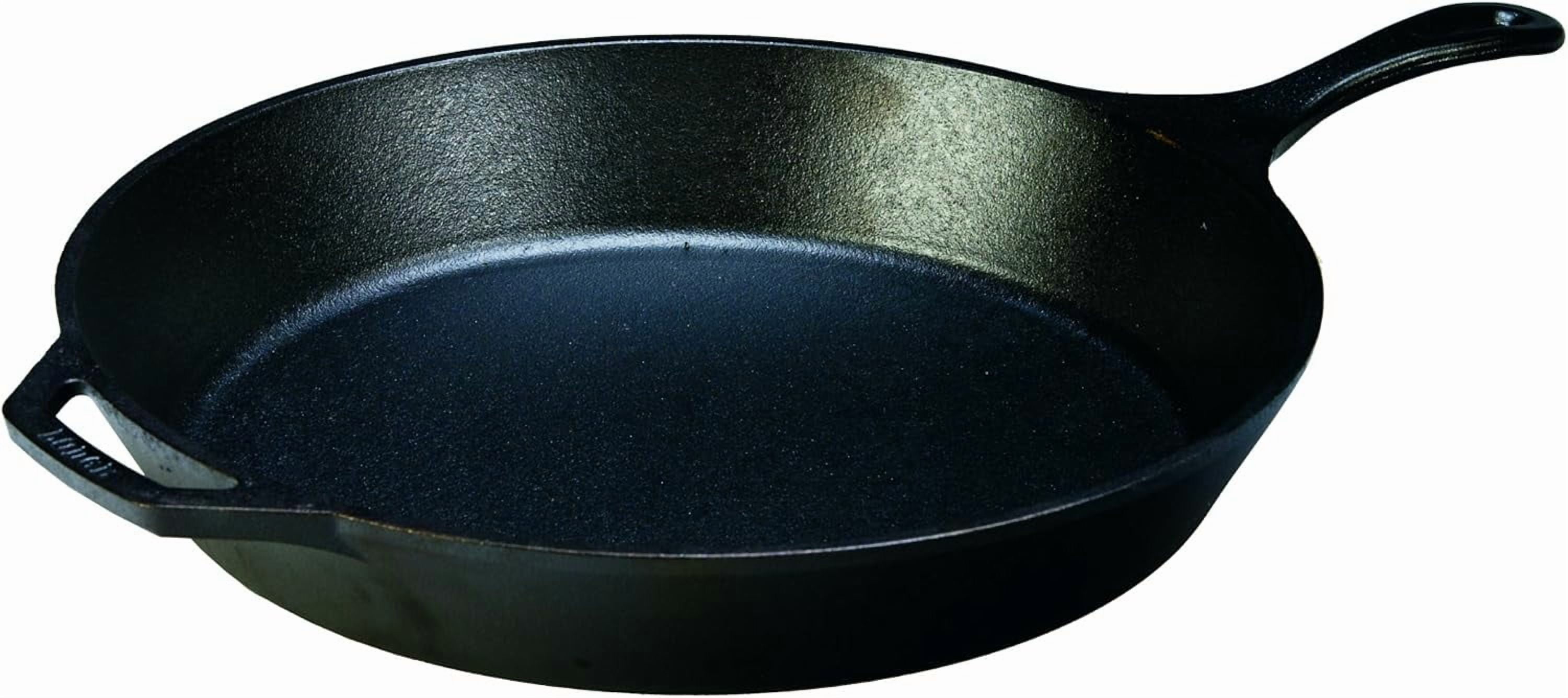 Visualz 15 Inch Cast Iron Pre-Seasoned Skillet – Signature Teardrop ...