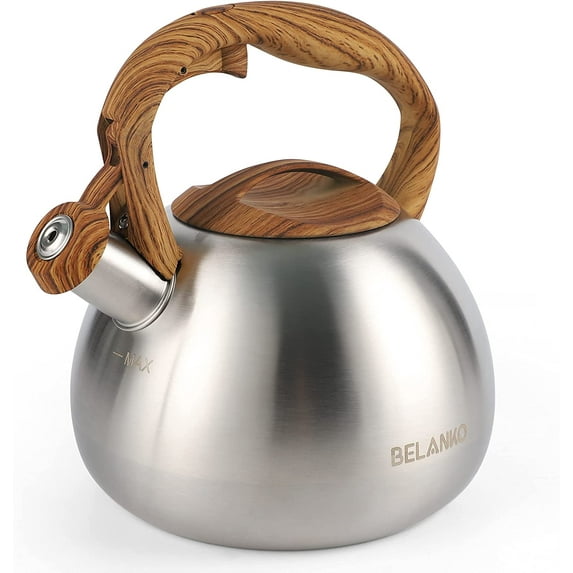 Visualz 2.7 Quart Tea Kettle for Stovetops - Food Grade Stainless Steel ...