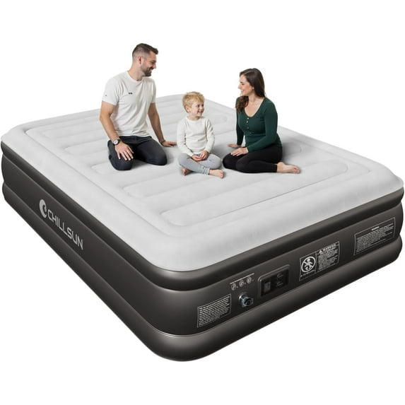 Visualz 2026 Upgraded Queen Air Mattress with Built in Pump, 3 Mins ...