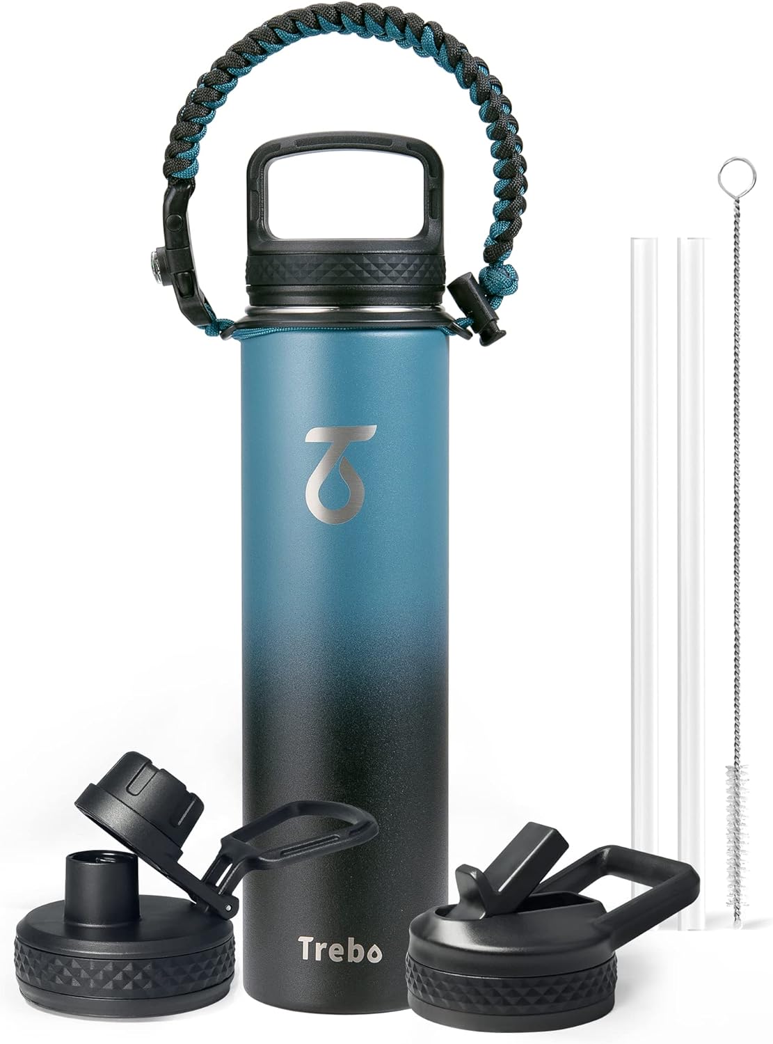 Visualz 24 oz Water Insulated with Lid and Straw,Double Wall Vacuum ...