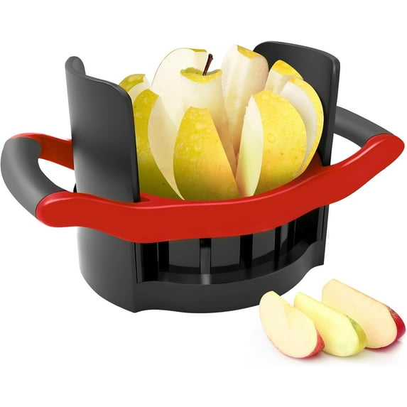 Visualz 5.12 Inch Large Apple Slicer, Cut 8 Slices All the Way Through ...