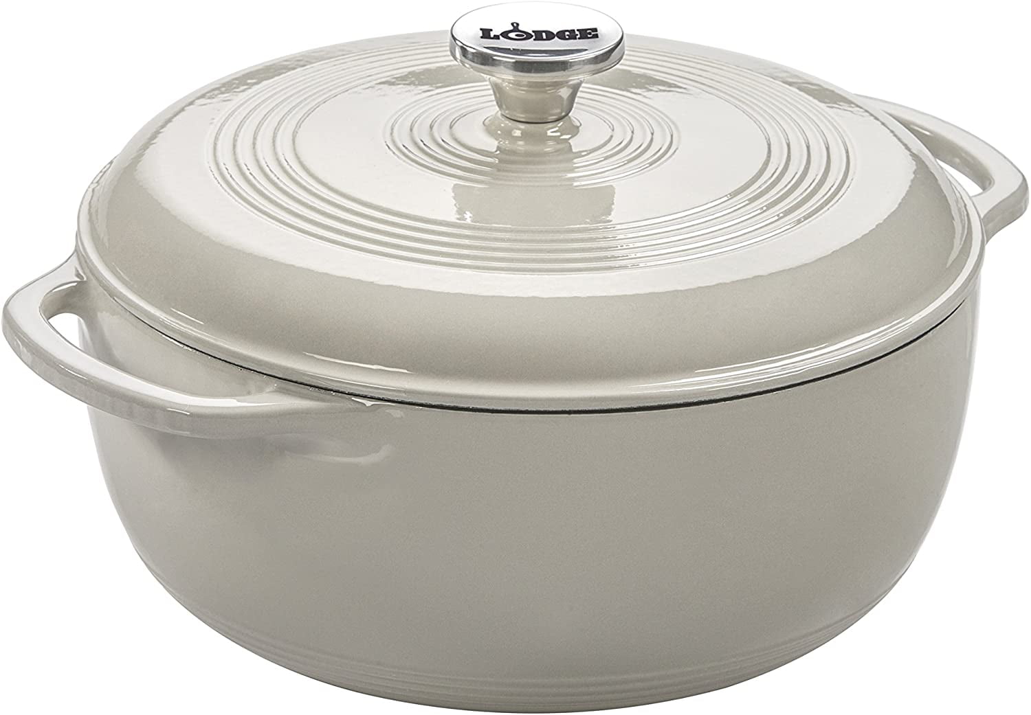 Visualz 6 Quart Enameled Cast Iron Dutch Oven with Lid – Dual Handles ...