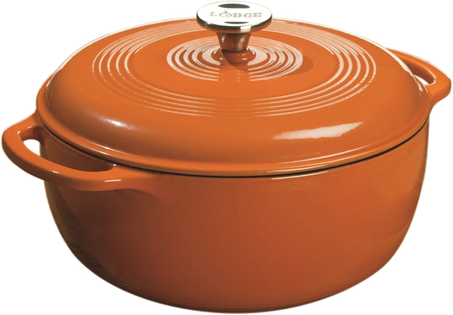 Visualz 6 Quart Enameled Cast Iron Dutch Oven with Lid – Dual Handles ...