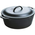 Visualz 7-Quart Cast Iron Dutch Oven – Made in USA, Pre-Seasoned, PFAS ...