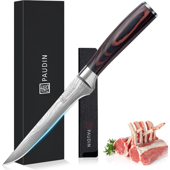 Visualz Boning Knife 6 Inch, Super Sharp Fillet Knife, German High ...