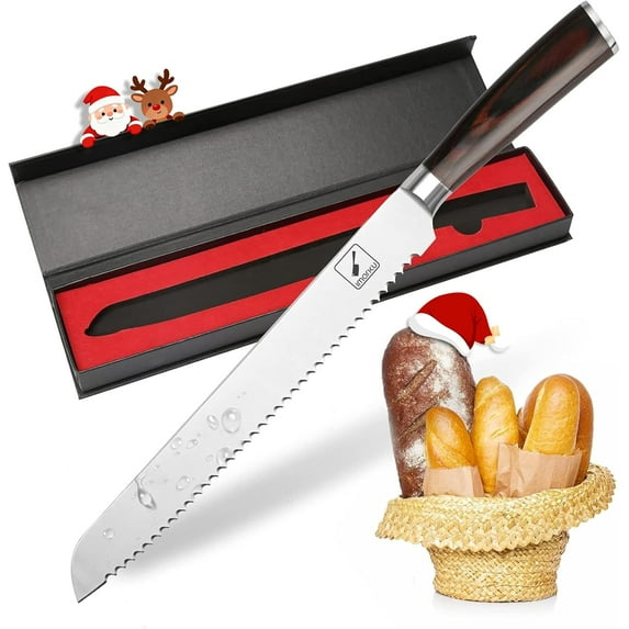 Visualz Bread Knife, German High Carbon Stainless Steel Professional ...
