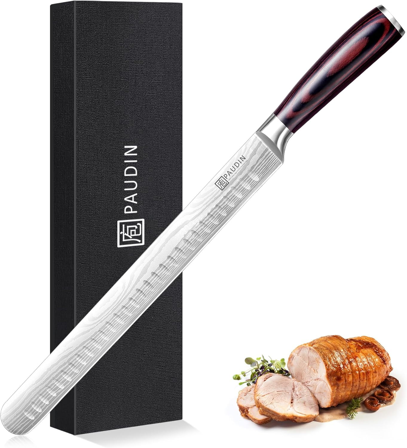 Visualz Brisket Knife, 12 Inch Carving Knife Stainless Steel Brisket ...