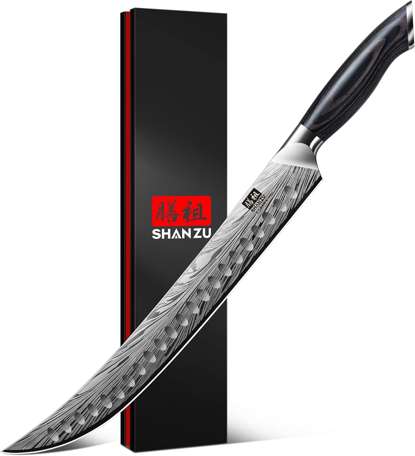 Visualz Butcher Knife in High Carbon Powder Steel, 12 Inch Brisket ...