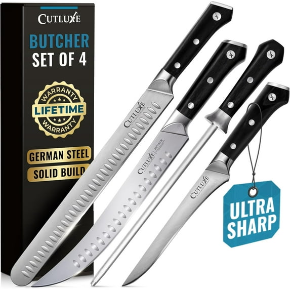 Visualz Butcher Knife Set – BBQ Brisket, Breaking and Boning Knives ...